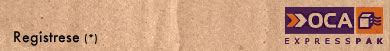 OCA EXPRESS PAK - Registración